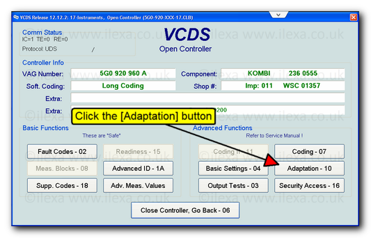 VCDS help - Service Reminder Resetting for UDS Protocol clusters ...